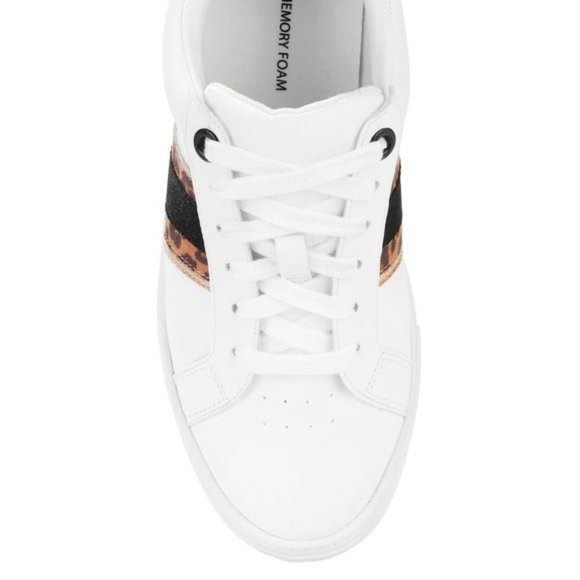 Time and Tru | Shoes | Time Tru White Faux Leather Sneakers Multi Sizes ...